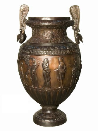 Bronze Cyprus Urn and Floor Vase - 33”H – timelessbronze.com