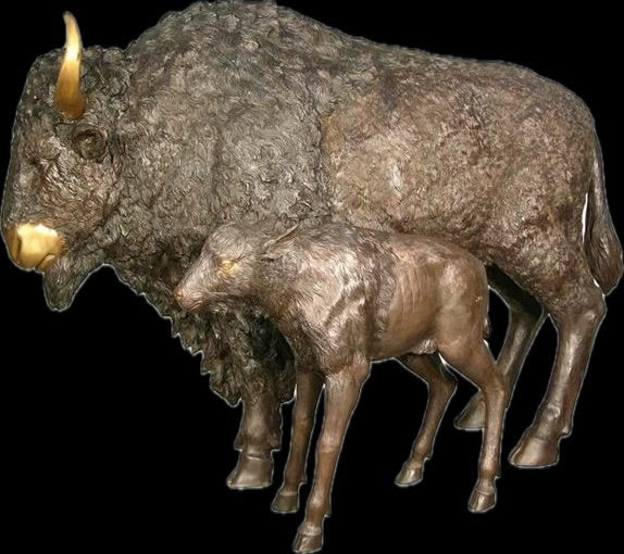 Bronze American Bison Statues for Wildlife Parks & Heritage ...