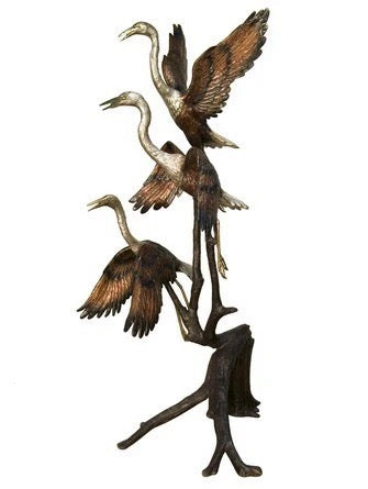 Bronze Fountain Statues – Bird Pond Spitters & Sculptures ...