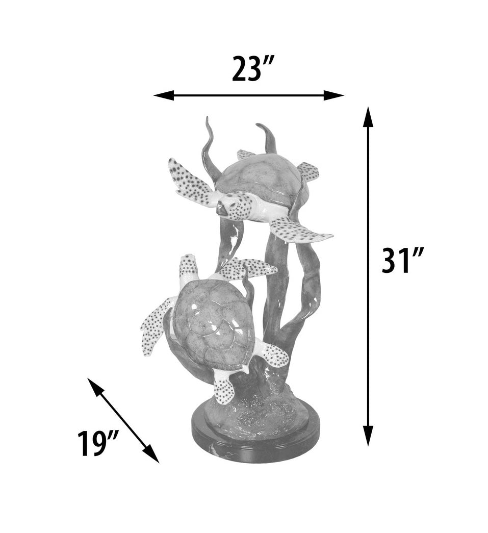 Rhapsody of the Sea Turtle Bronze Sculpture – timelessbronze.com