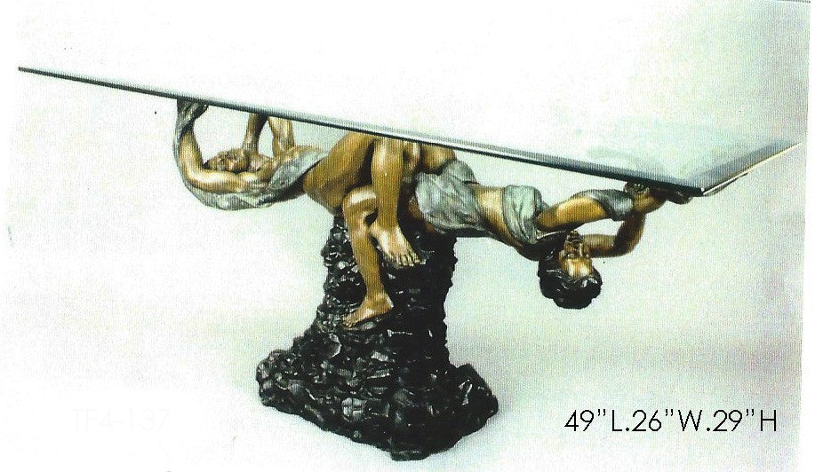 Beautiful People Bronze Table Base Sculpture – timelessbronze.com