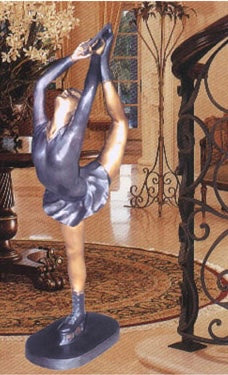 50”H Large Bronze Female Ice Skater Statue – timelessbronze.com