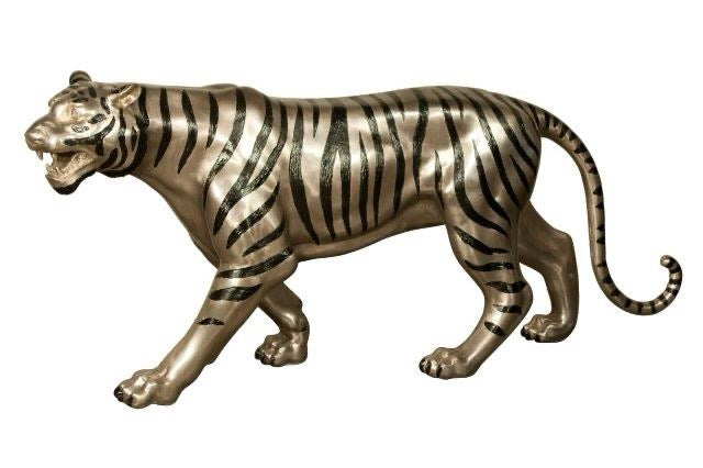 Life Size Bronze Tiger Sculpture Walking – timelessbronze.com