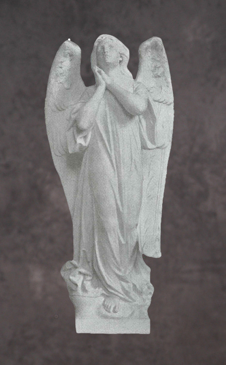 Heavenly Praying Angel Italian Marble Sculpture & Statue ...