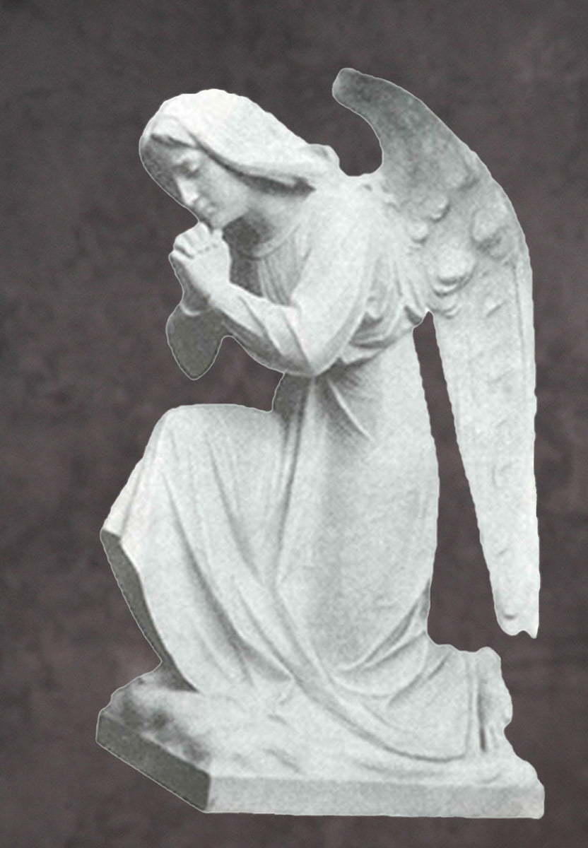 Adoration Praying Angel Marble Sculpture – timelessbronze.com