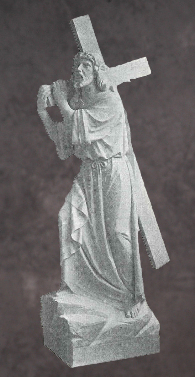 Life Size Jesus at the Calvary Granite Statue - 72”H – timelessbronze.com