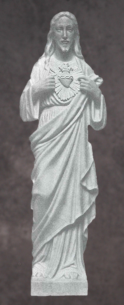 Sacred Heart of Jesus Marble Statue Style 2 – timelessbronze.com