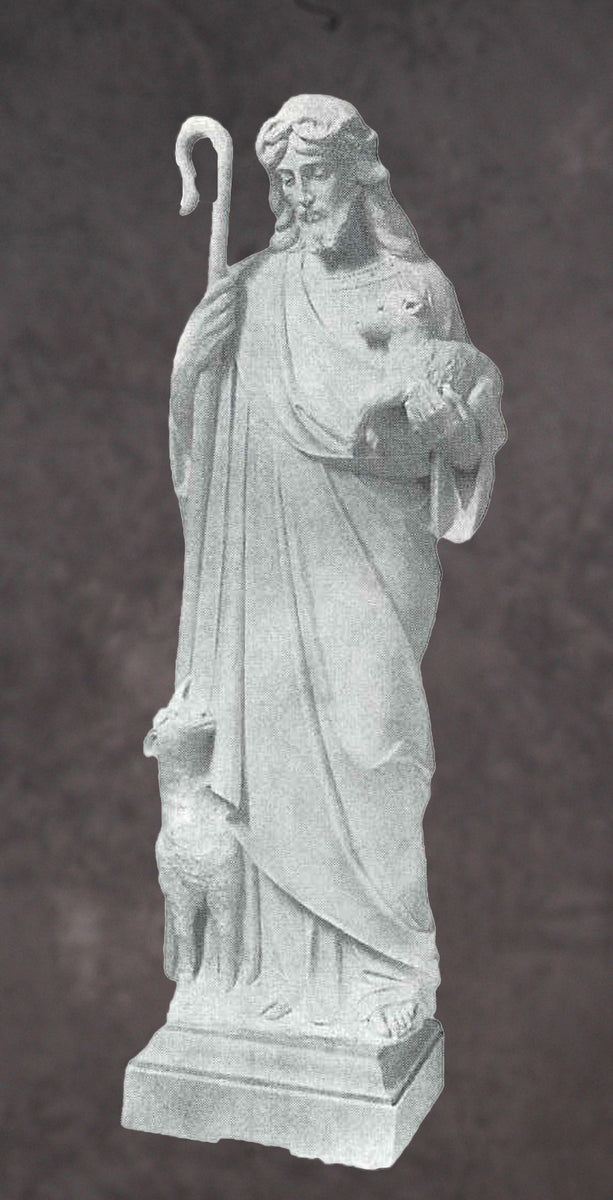 Large Jesus the Good Shepherd Marble Statue Style 2 - 60”H ...