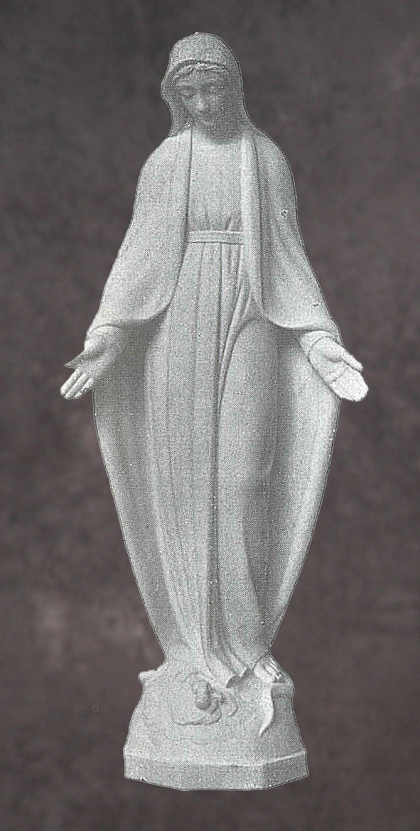 Our Lady of Grace Granite Statue Style 3 – timelessbronze.com