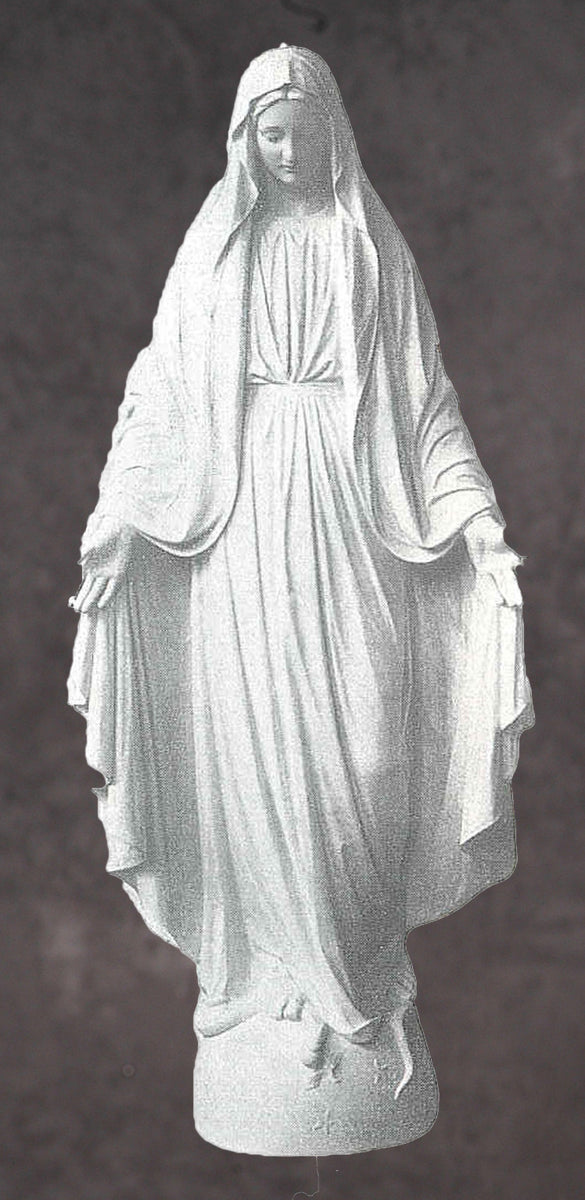 Large Blessed Virgin Mary Granite Statue Style 2 - 60”H ...