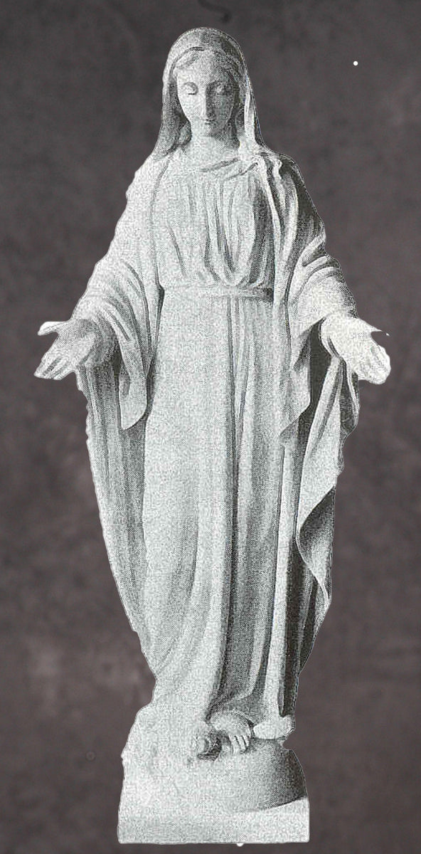 Blessed Virgin Mary Granite Statue Style 3 – timelessbronze.com