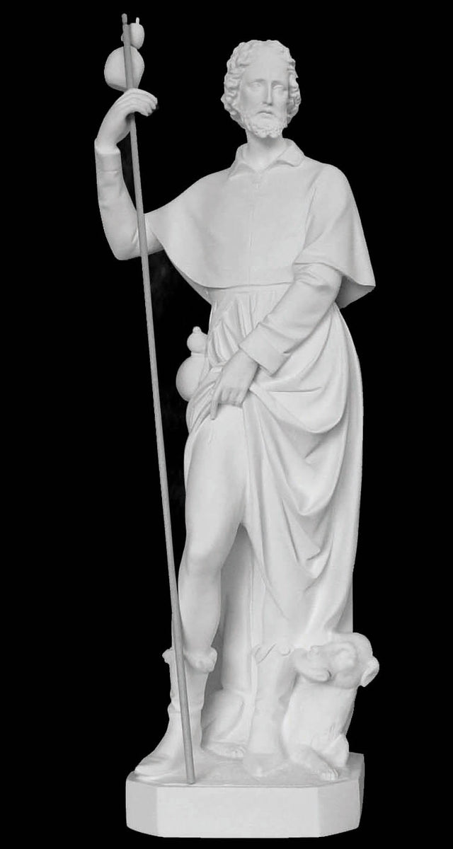 Saint Rocco Statue - 39”H – timelessbronze.com