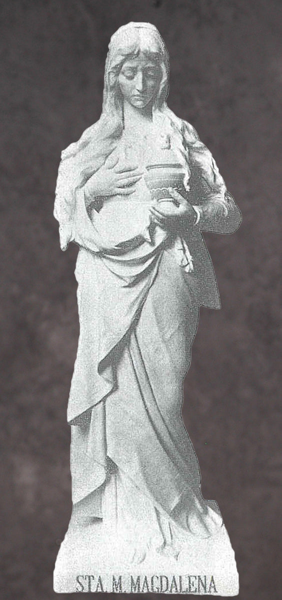 Life Size Saint Mary Magdalene Marble Statue - 72”H – timelessbronze.com