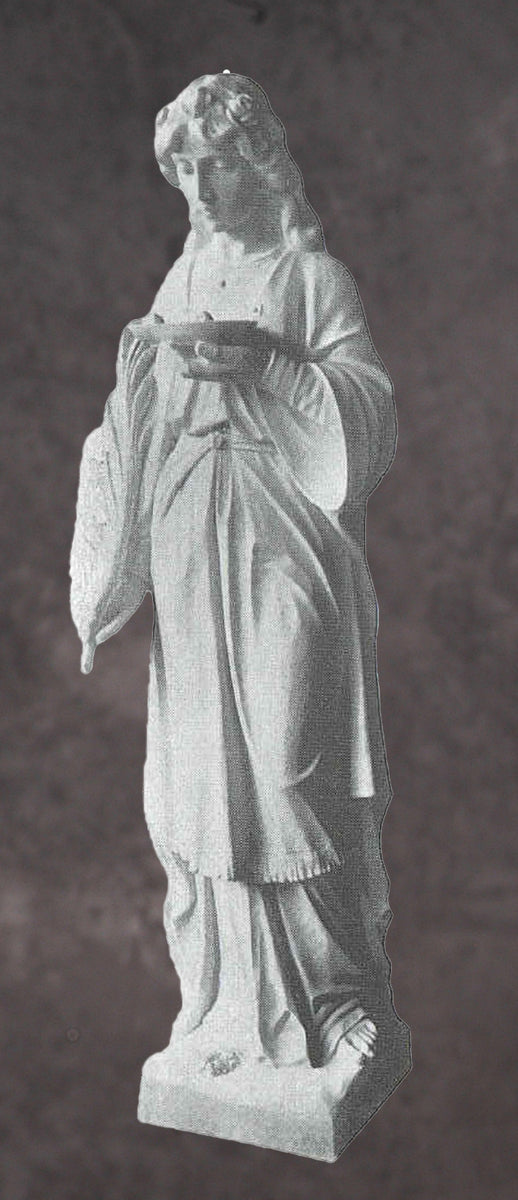 Saint Lucy Marble Statue - 60”H – timelessbronze.com