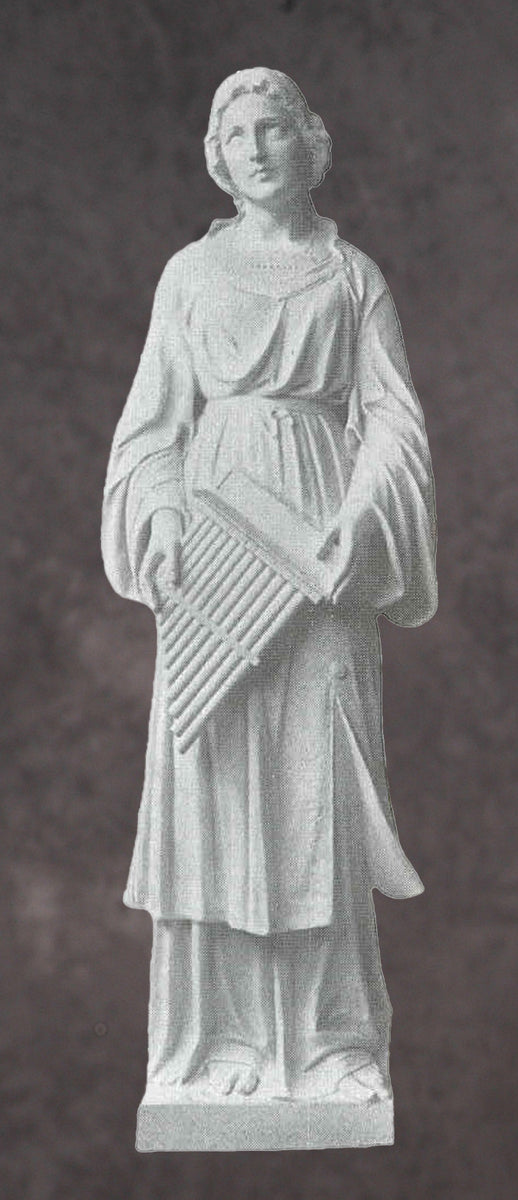 Life Size Saint Cecilia Marble Statue - 60”H – timelessbronze.com