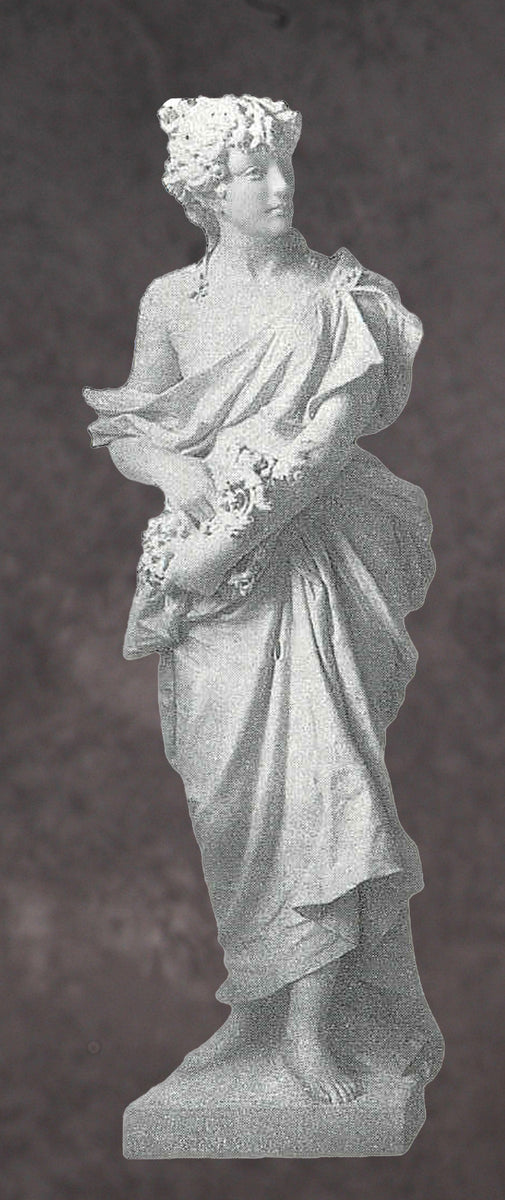 Life Size Spring Season Woman Marble Statue - 72”H – timelessbronze.com