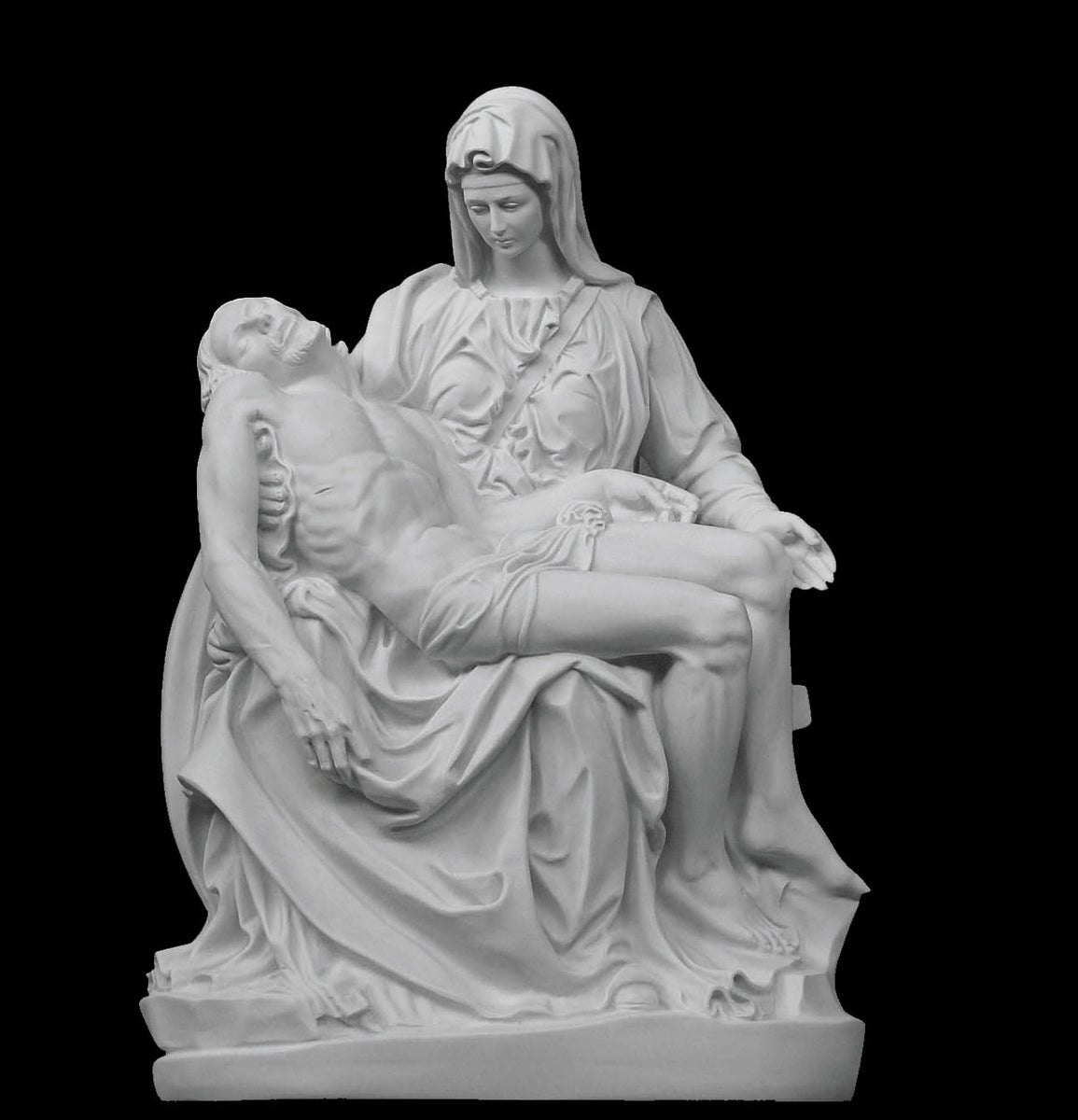 Pieta Marble Statue Michelangelo Reproduction - 10”H – timelessbronze.com