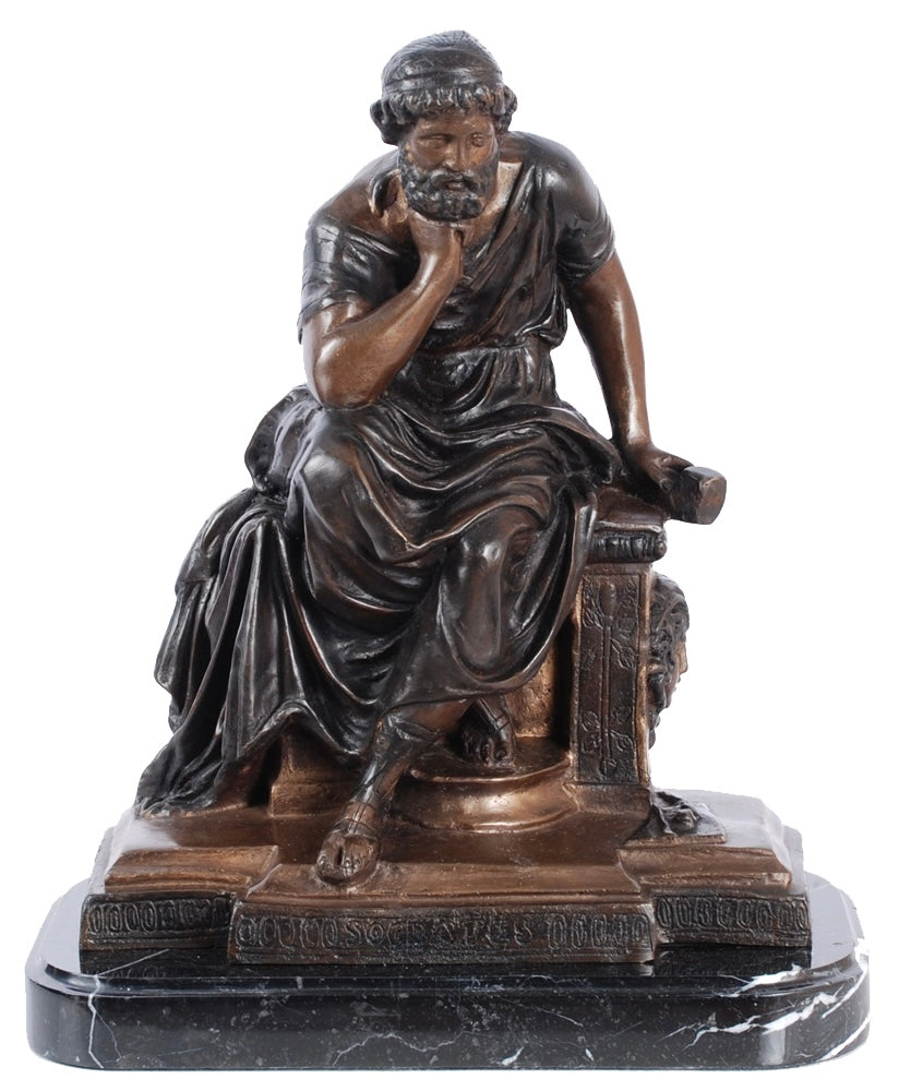 Bronze Socrates Tabletop Sculpture – timelessbronze.com