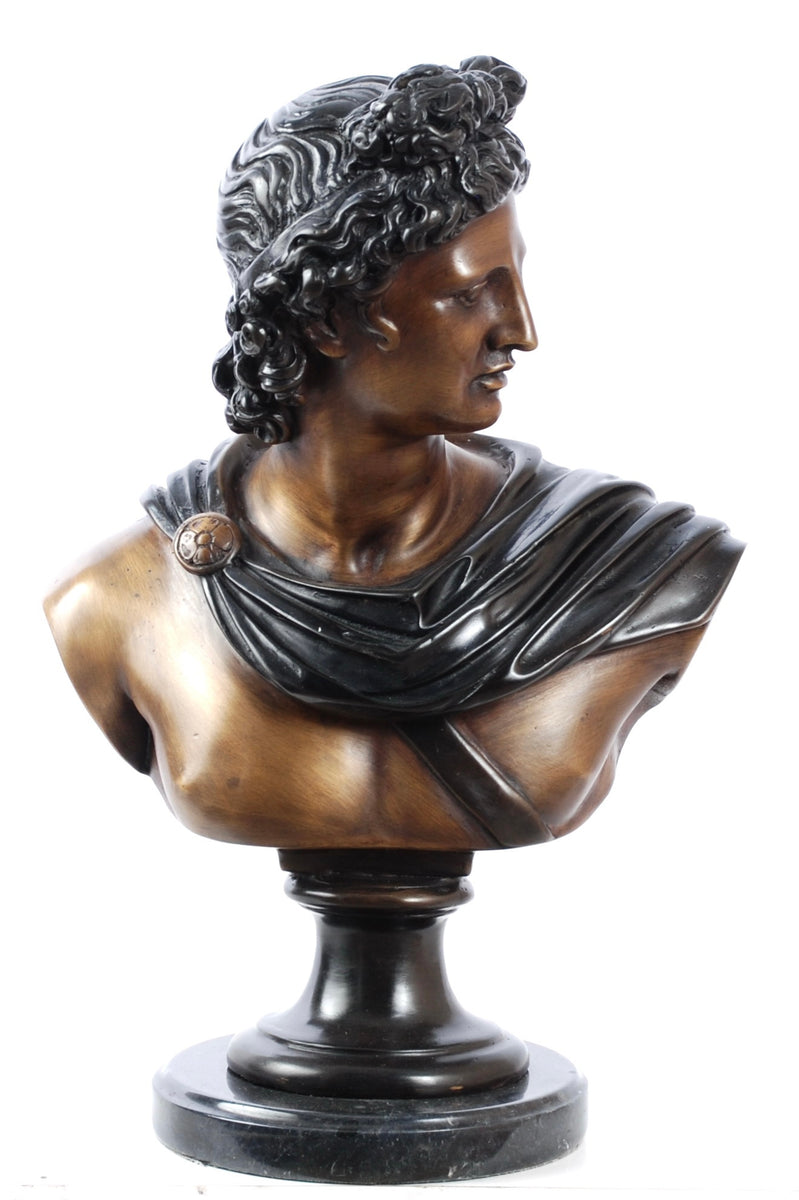 Apollo of Belvedere Bronze Bust Statue – timelessbronze.com