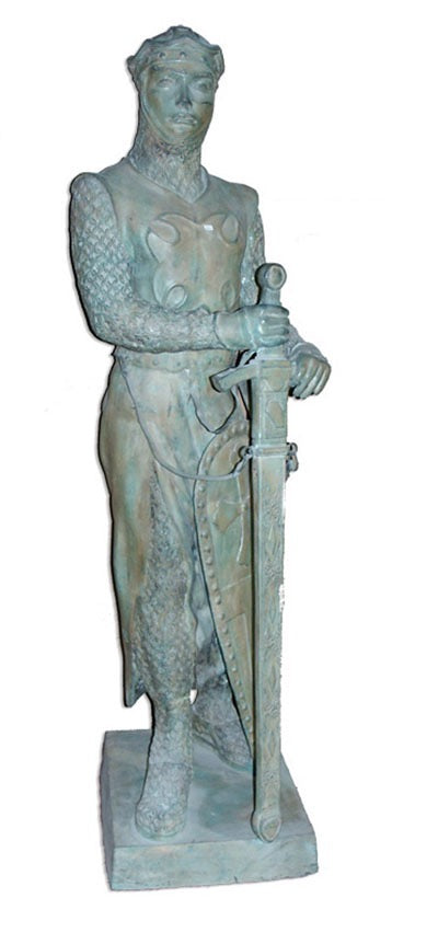 Life Size Medieval English Knight Bronze Statue – timelessbronze.com