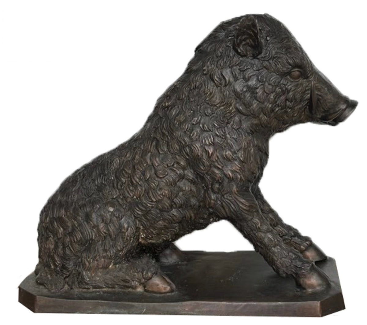 Sitting Wild Boar Bronze Statue – timelessbronze.com