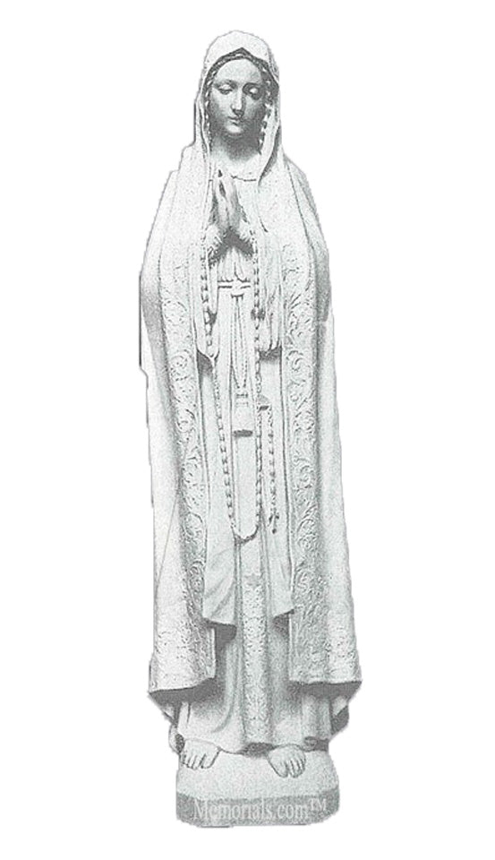 Large Our Lady of Fatima Granite Stone Statue Style 1 - 60”H ...