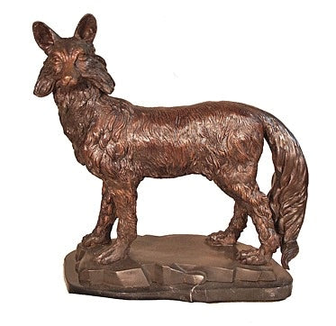 Large Standing Bronze Fox Sculpture – timelessbronze.com